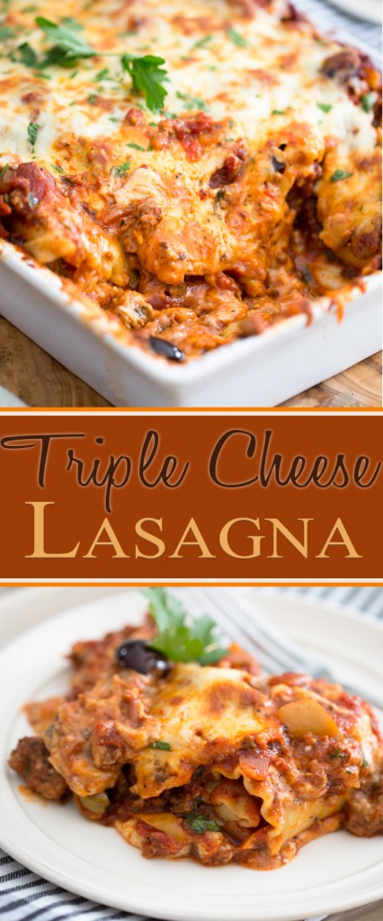 Triple Cheese Lasagna • My Evil Twin's Kitchen