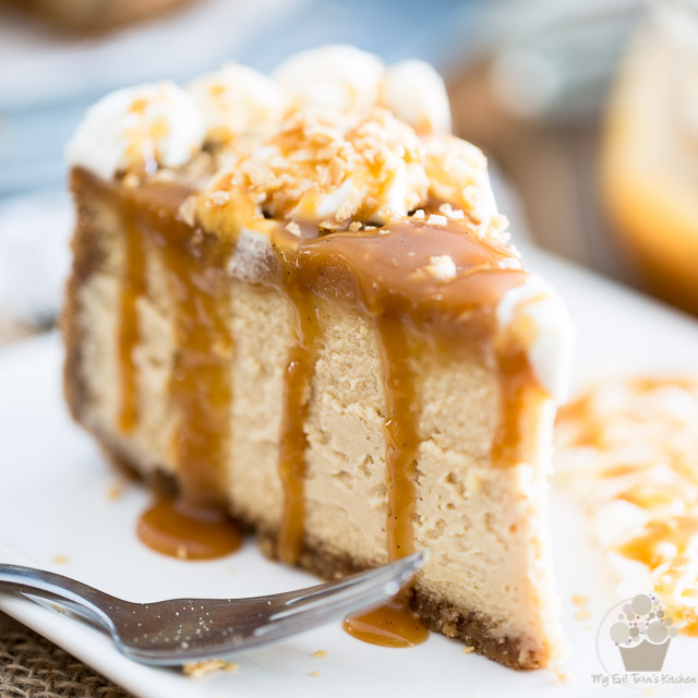 Salted Maple Caramel Cheesecake • My Evil Twin's Kitchen